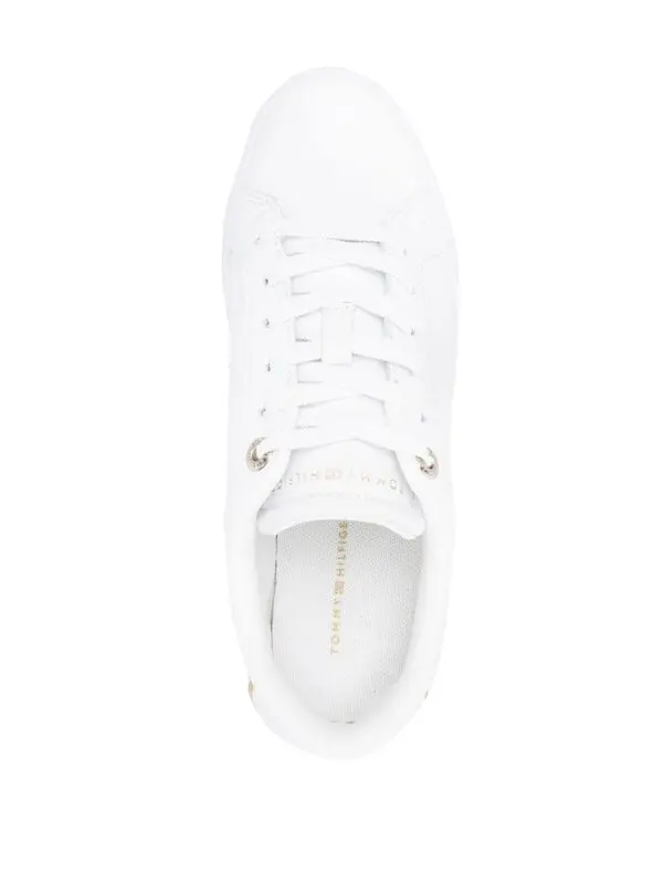 Tommy Hilfiger Logo-plaque Leather Sneakers