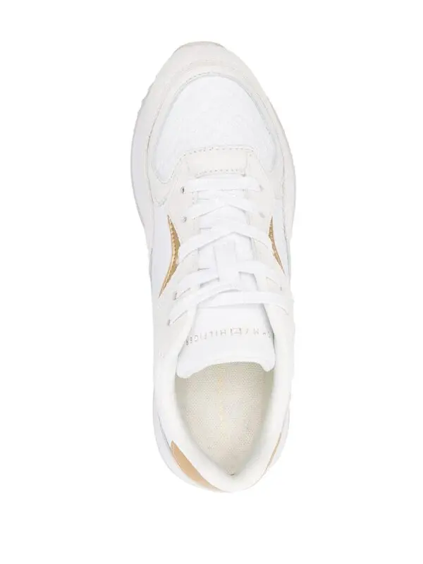 Tommy Hilfiger Monogram-embossed Leather Sneakers