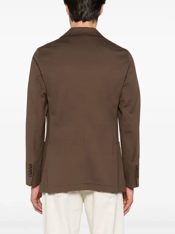 CIRCOLO 1901 Single-breasted Cotton Blazer - Brown