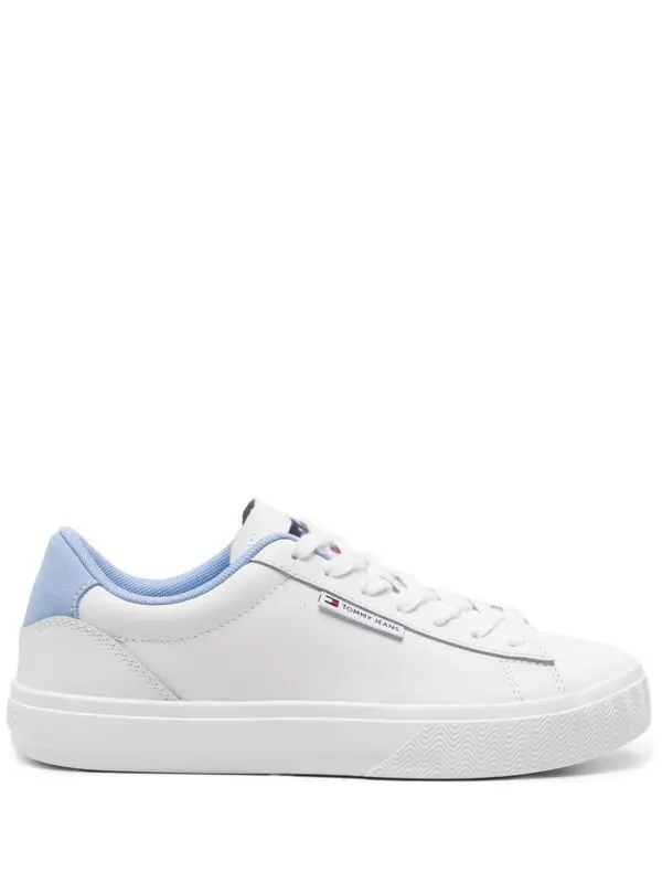 Tommy Hilfiger Cupsole Leather Sneakers - White