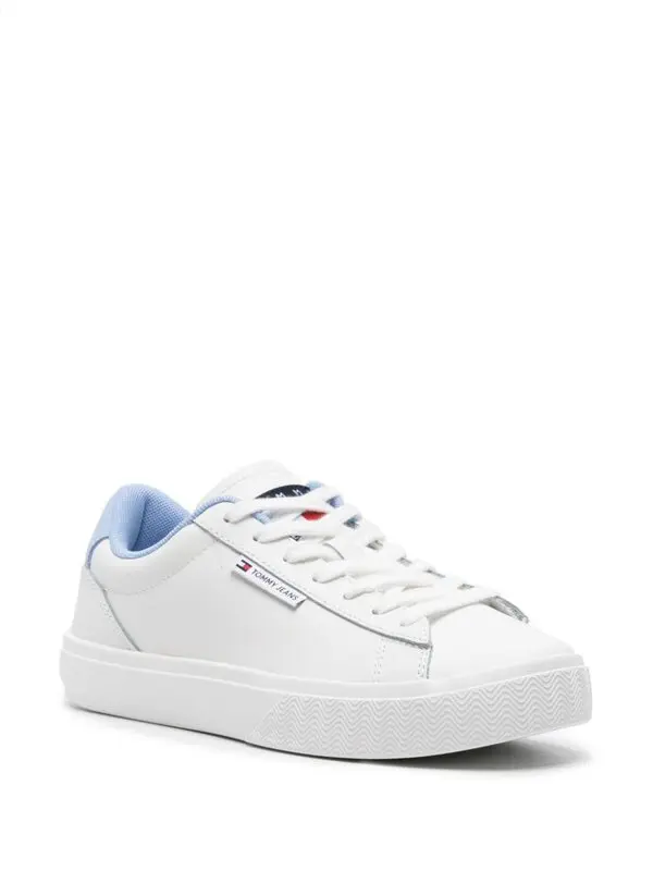 Tommy Hilfiger Cupsole Leather Sneakers - White