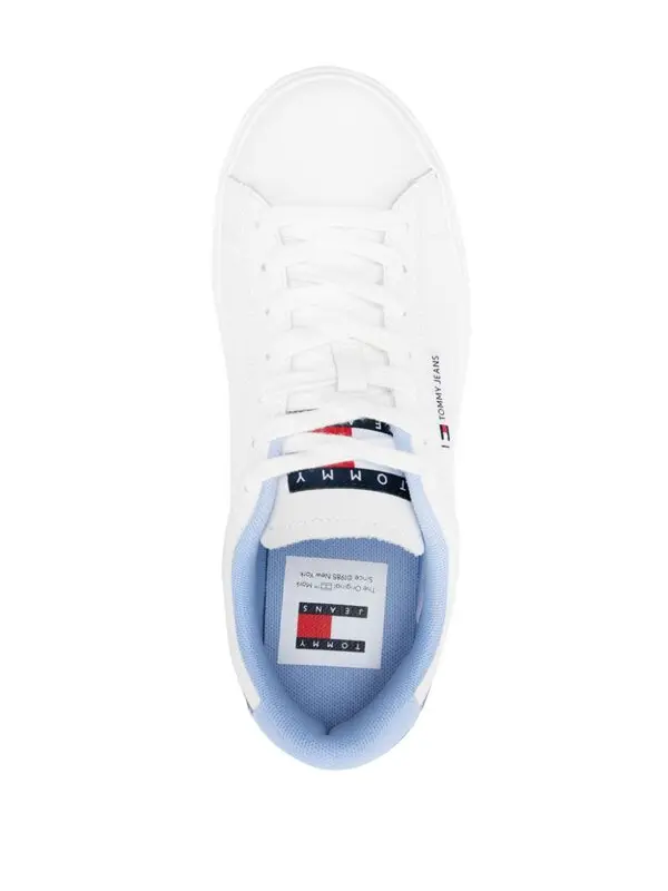 Tommy Hilfiger Cupsole Leather Sneakers - White