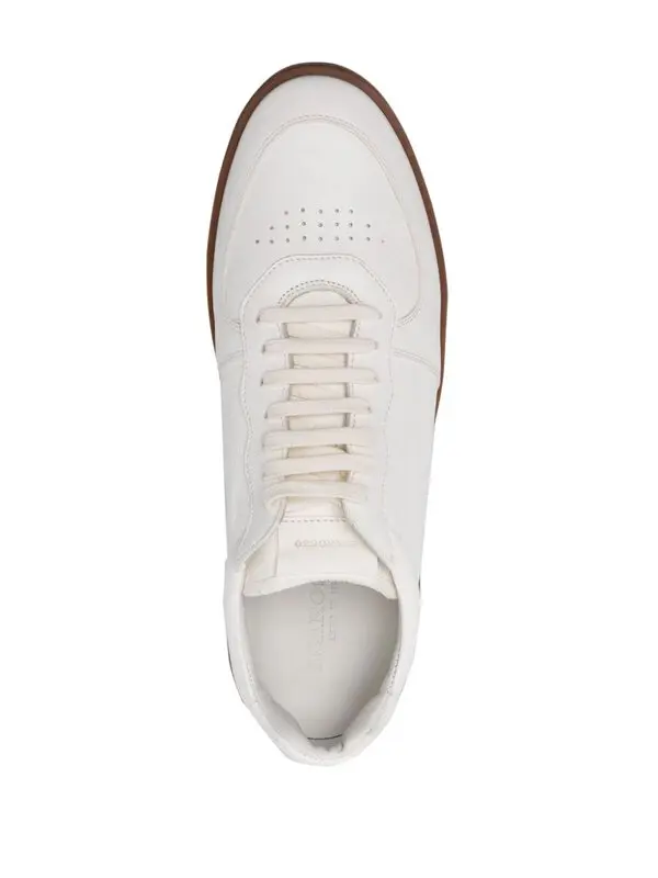 SCAROSSO Agostino Leather Sneakers - White