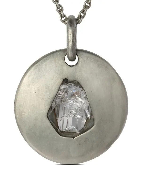PARTS OF FOUR Disk Danburite Pendant Necklace
