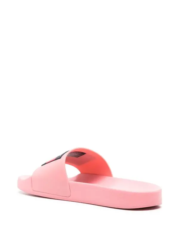 Tommy Hilfiger Flag-logo Pool Slides - Pink