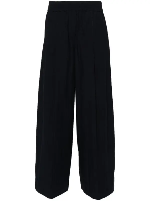 Brunello Cucinelli Poplin Wide Leg Trousers