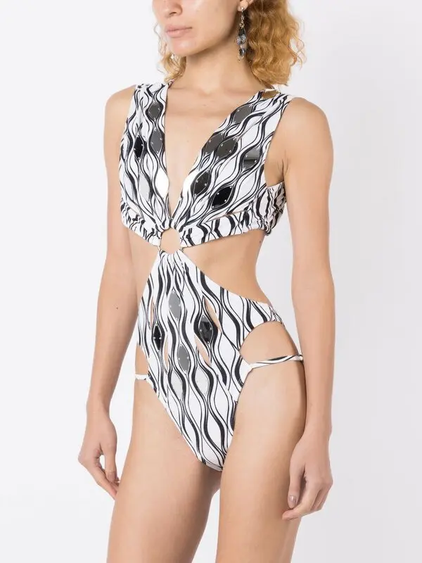 AMIR SLAMA Cut-out One-piece Swimsuit