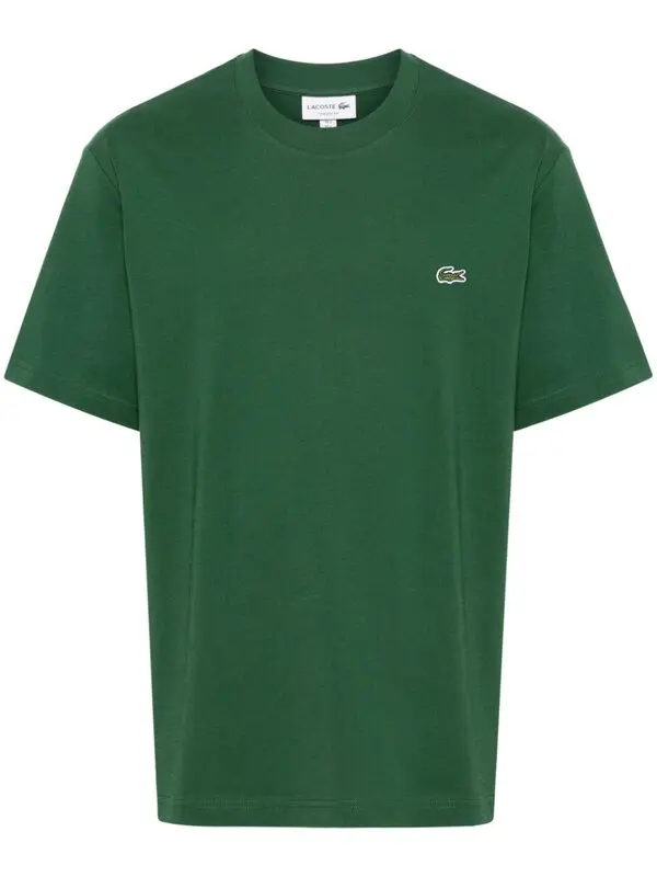 Lacoste Logo-patch Cotton T-shirt - Green