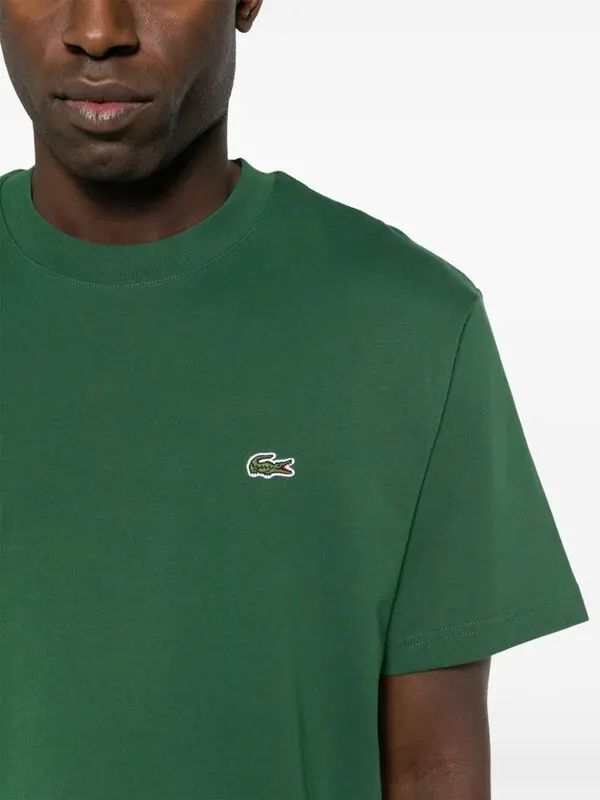 Lacoste Logo-patch Cotton T-shirt - Green