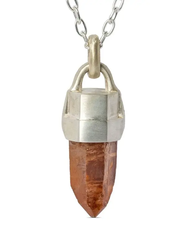 PARTS OF FOUR Talisman Iron-quartz Pendant Necklace - Silver