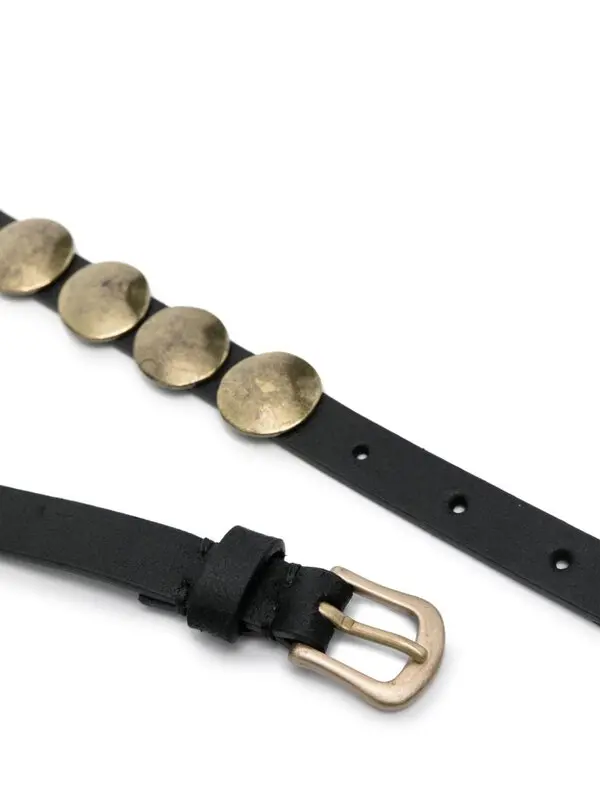 GOLDEN GOOSE Trinidad Maxi-stud Belt - Black