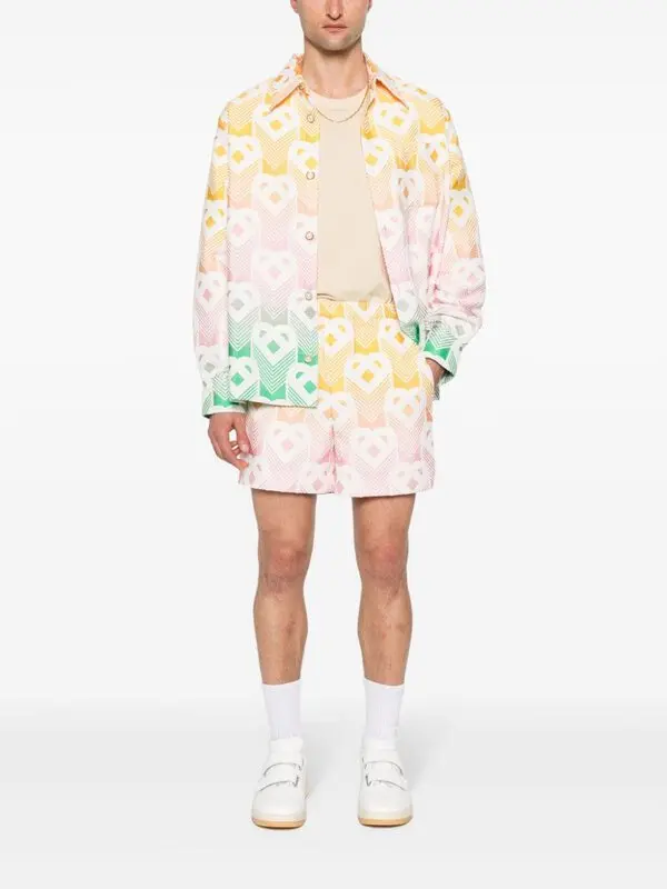 Casablanca Terrycloth-effect Knee-length Shorts