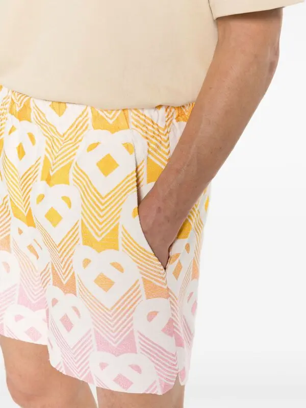 Casablanca Terrycloth-effect Knee-length Shorts