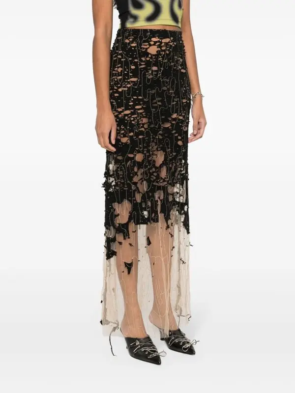 DIESEL® O-leena Devoré-tulle Skirt