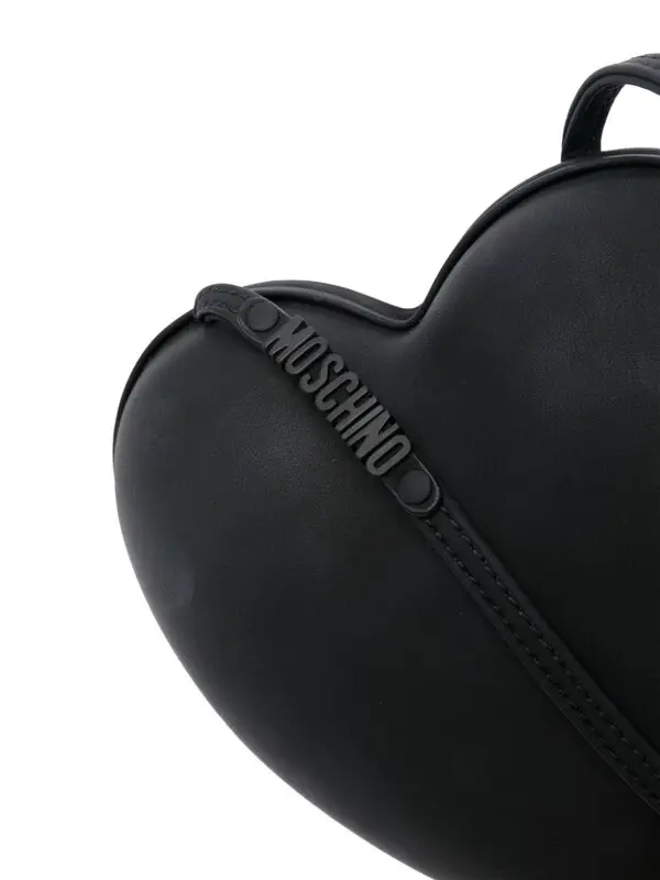 Moschino Heartbeat Shoulder Bag - Black