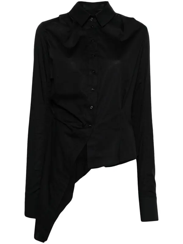 MARC LE BIHAN Asymmetric Poplin Shirt