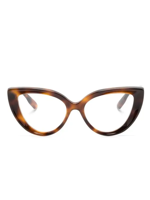 Gucci Tortoiseshell Cat-eye Glasses - Brown