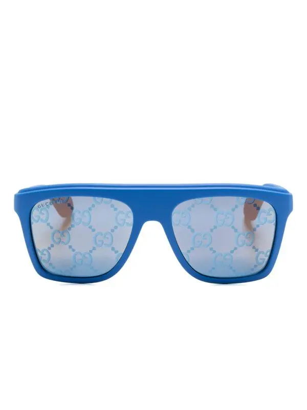 Gucci Square-frame Sunglasses - Blue