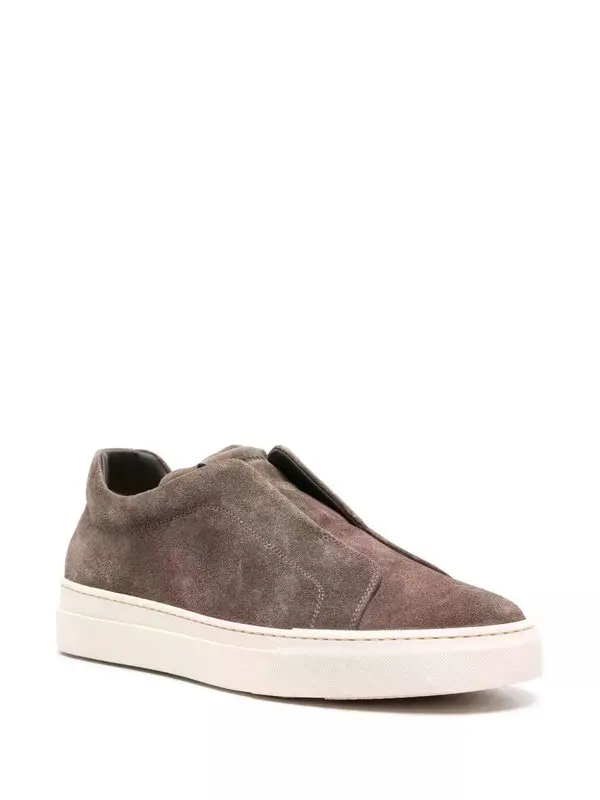 SCAROSSO Luca Suede Sneakers - Brown