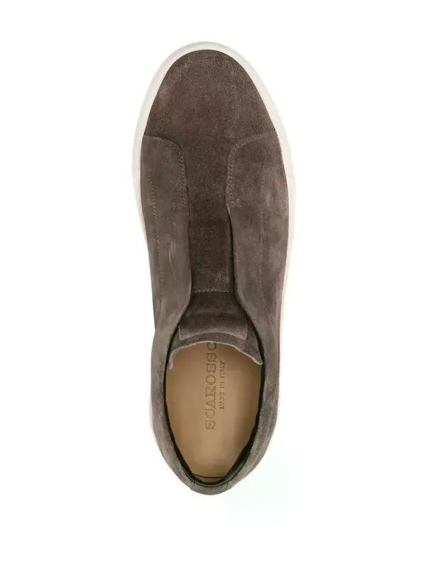 SCAROSSO Luca Suede Sneakers - Brown