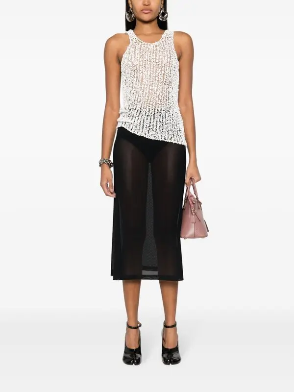 MAISON MARGIELA Sheer Open Tank Top
