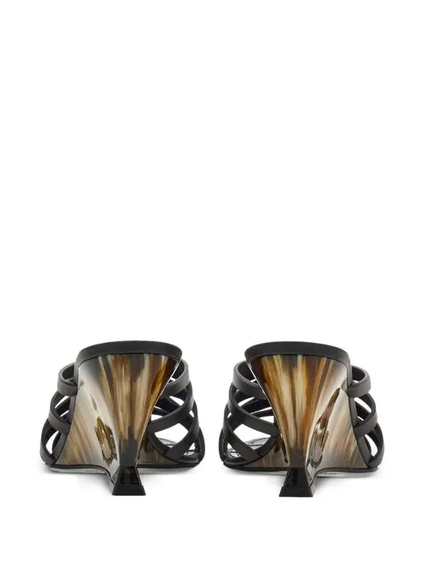 FERRAGAMO Gancini 70mm Wedge Sandals