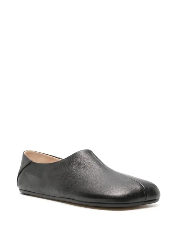 MAISON MARGIELA Asymmetric-toe Leather Slippers