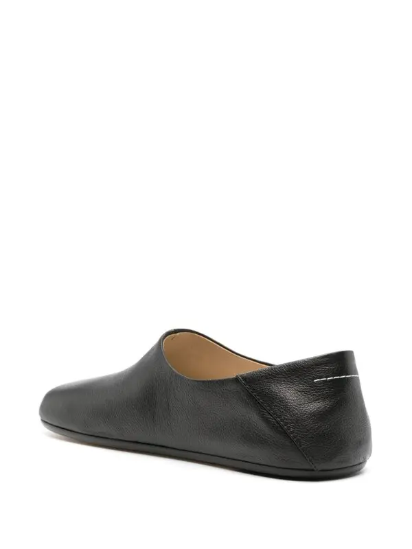 MAISON MARGIELA Asymmetric-toe Leather Slippers