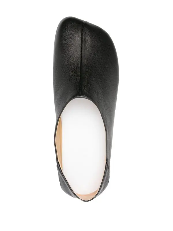 MAISON MARGIELA Asymmetric-toe Leather Slippers