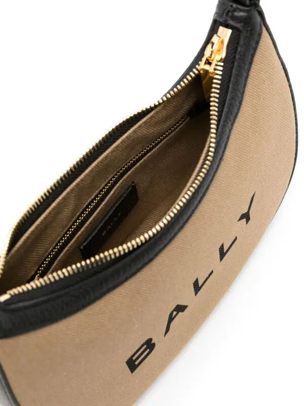 Bally Ellipse Logo-print Crossbody Bag - Neutrals
