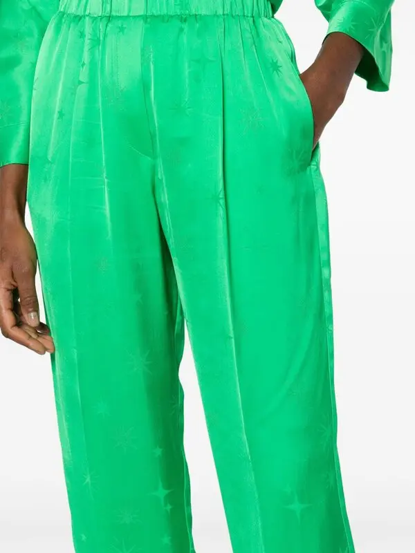 FORTE_FORTE Straight-leg Jacquard Trousers