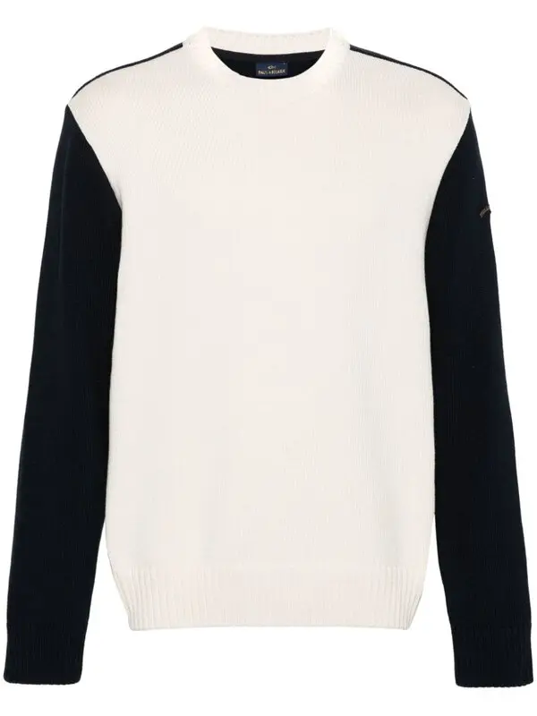 Paul & Shark Two-tone Ribbed Jumper