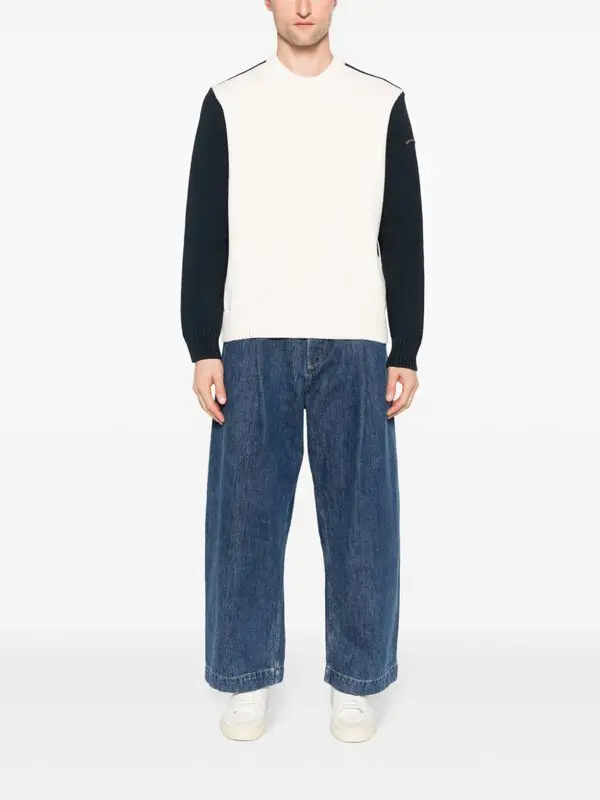 Paul & Shark Two-tone Ribbed Jumper