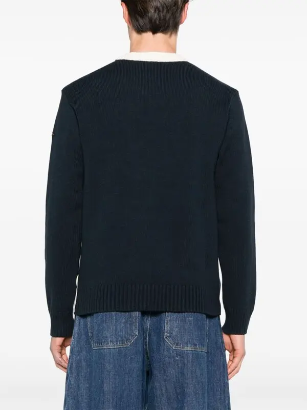 Paul & Shark Two-tone Ribbed Jumper