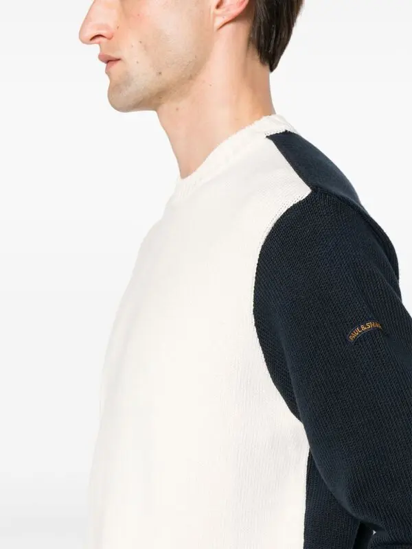Paul & Shark Two-tone Ribbed Jumper