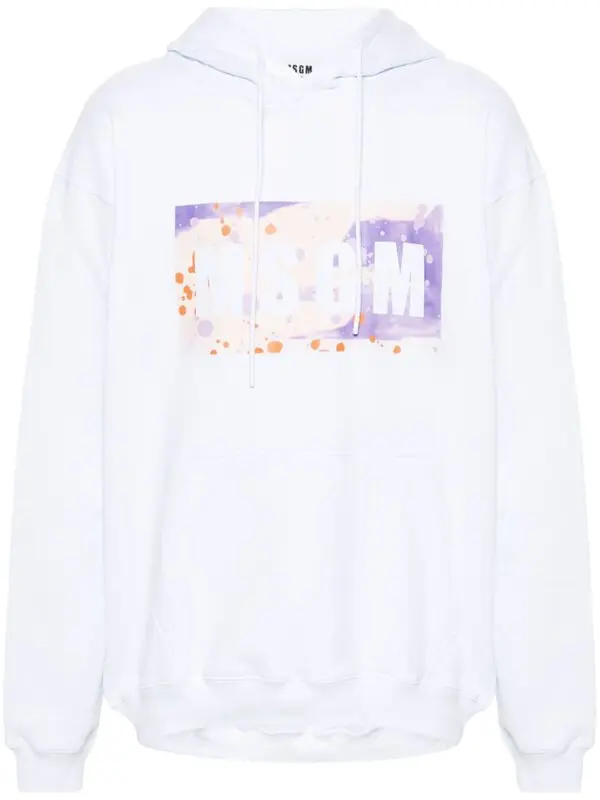 MSGM Graphic-print Cotton Sweatshirt
