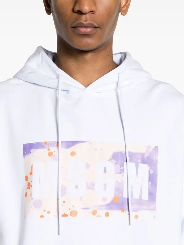 MSGM Graphic-print Cotton Sweatshirt