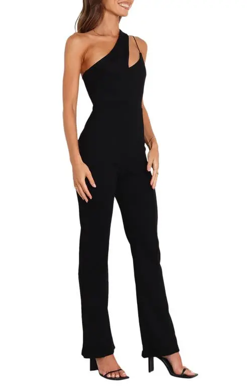 PETAL & PUP Angelus Asymmetric One-shoulder Jumpsuit