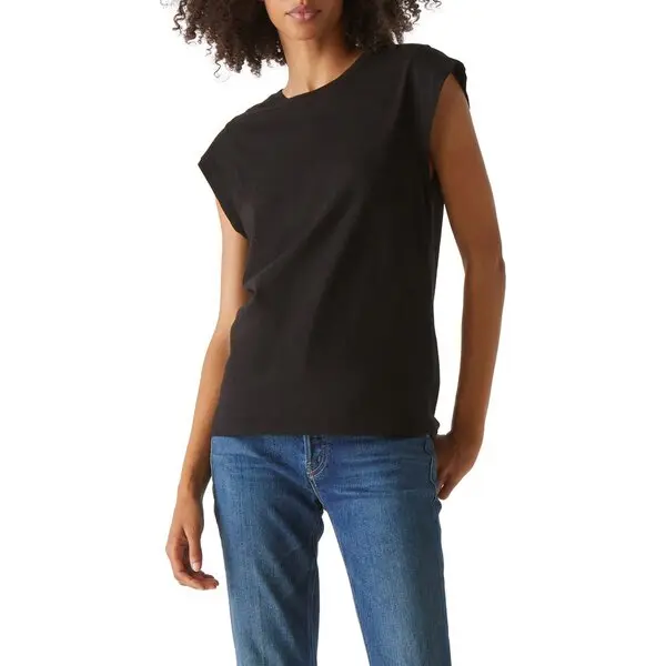 Michael Stars Joey Power Shoulder T-shirt
