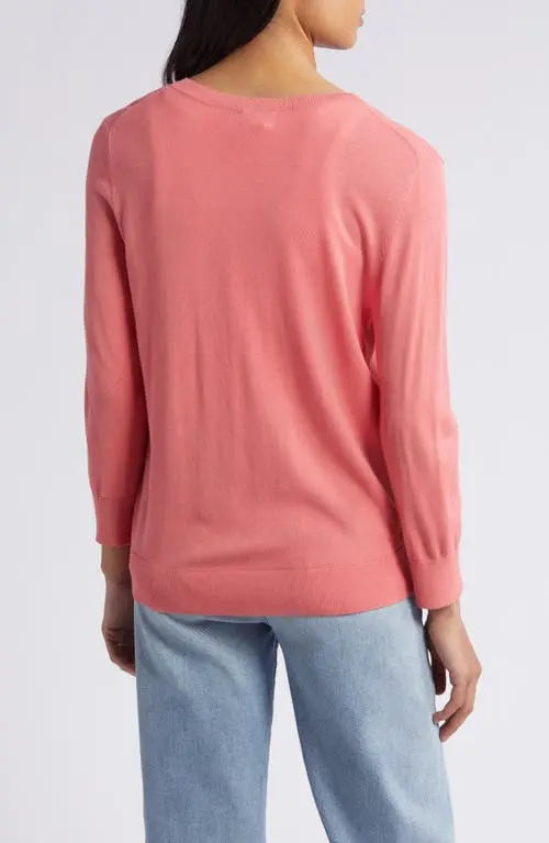 Caslon Crewneck Cardigan