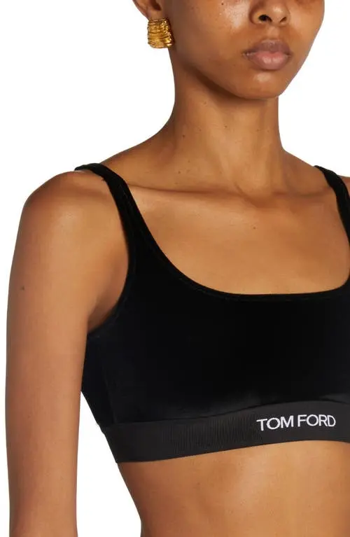 TOM FORD Signature Velour Bralette