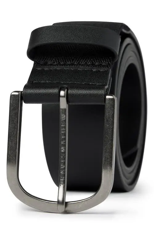 Travis Mathew Jinx 2.0 Leather Belt - Black