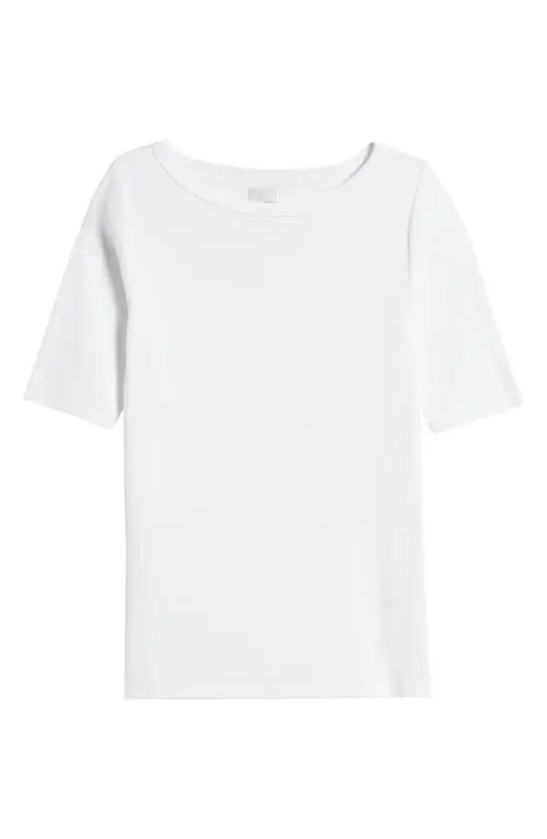 NIC+ZOE Boat Neck Rib Top