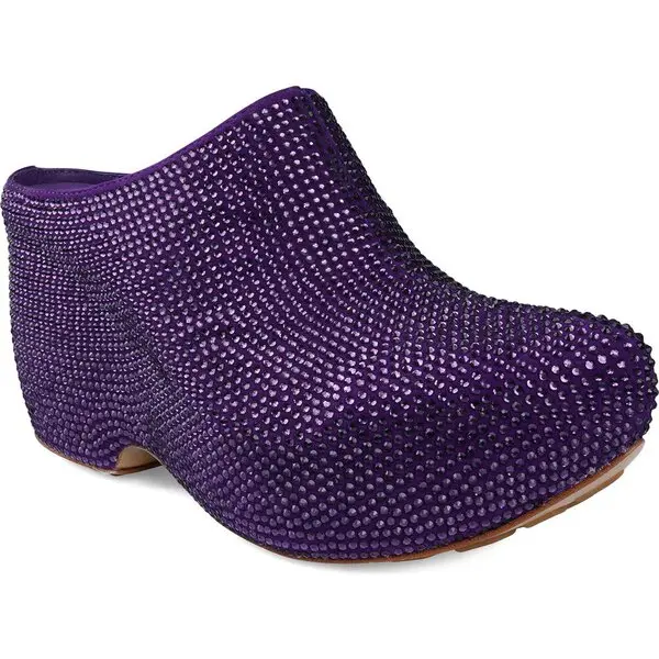 ZIGI Ziska Embellished Clog - Purple Suede