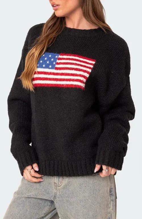 EDIKTED Usa Oversized Chunky Sweater