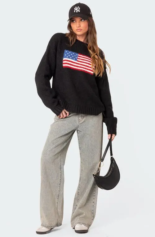 EDIKTED Usa Oversized Chunky Sweater