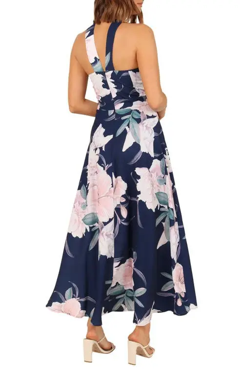 PETAL & PUP Miara Floral Print Halter Dress