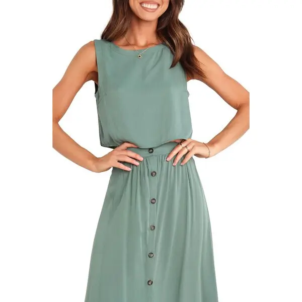 PETAL & PUP Sutton Sleeveless Crop Top