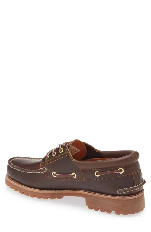 Timberland Authentic 3-eye Lug Boat Shoe - Brown