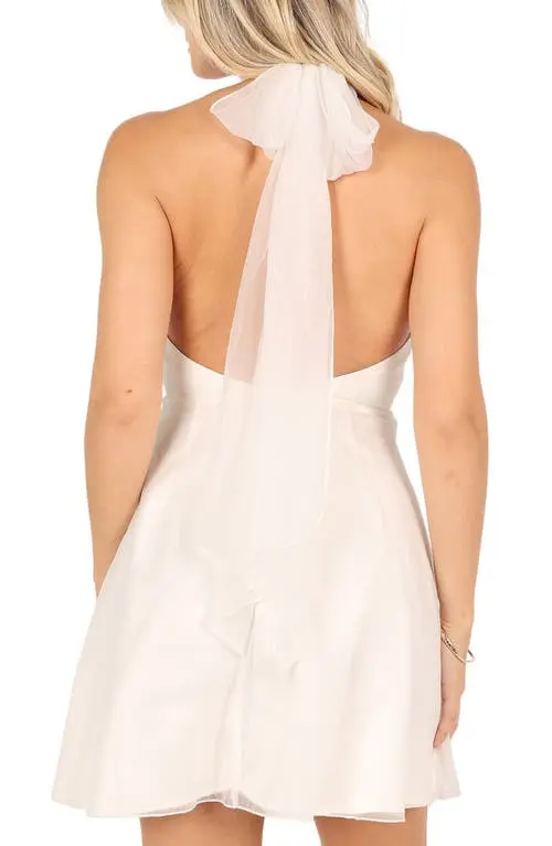 PETAL & PUP Anya Tulle Halter Minidress